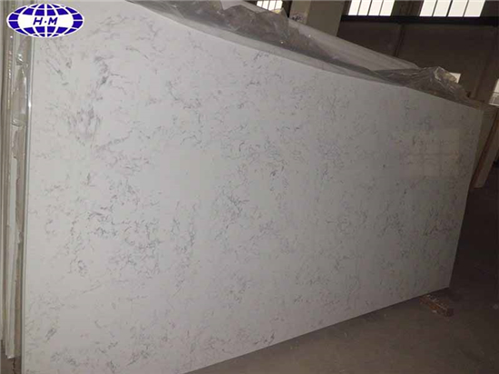 Volakas White Engineered Quartz Slab Factory Vein Quartz Stone Tile ...